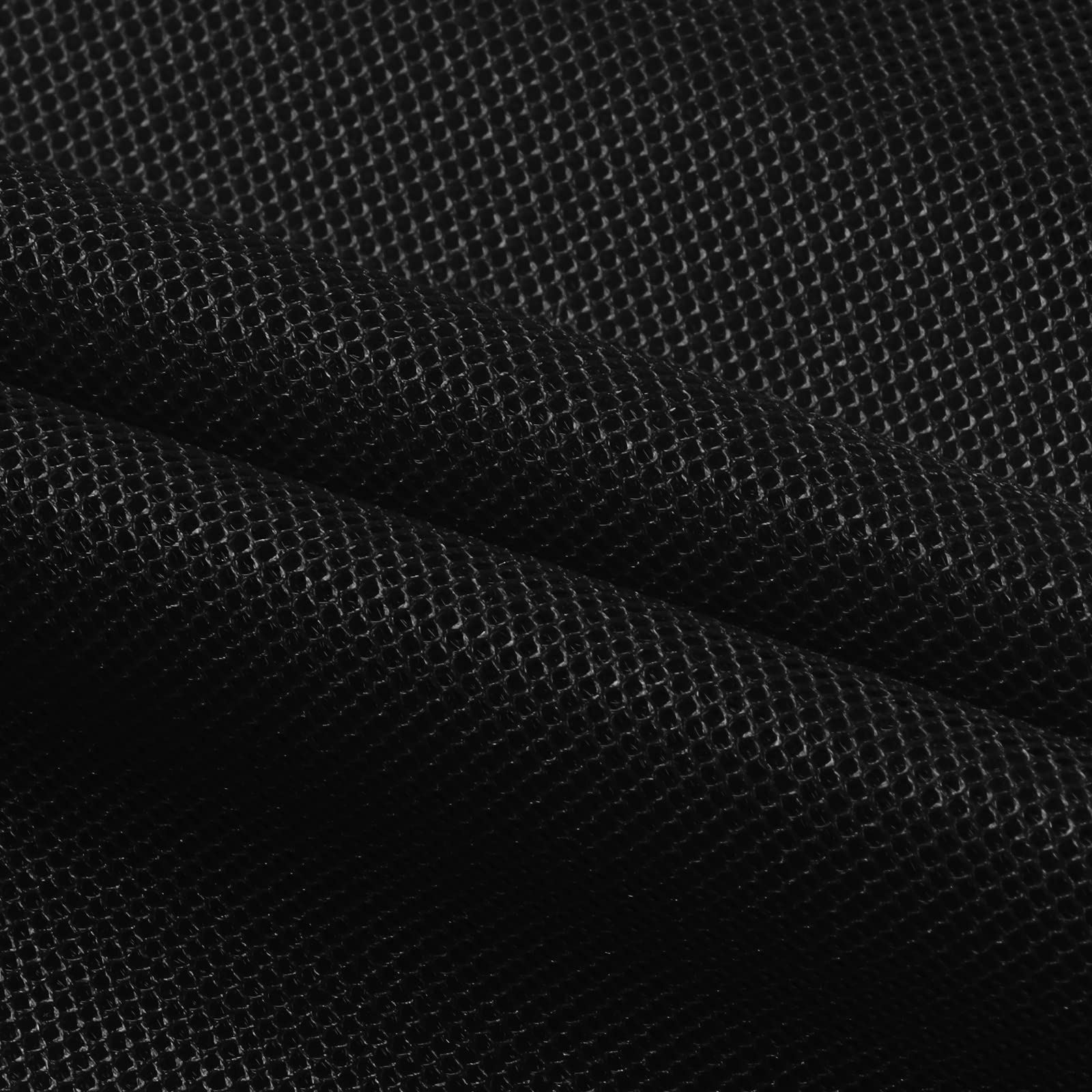 Breathable 3D Air Mesh Fabric,Light 3 Layers Sandwich Spacer Mesh Fabric, Apply to DIY Craft,Upholstery,Home Applications, Chair,Bags,Clothes,Shoes, Lining, 1yard/36"x56",Sold by The Yard (Black)