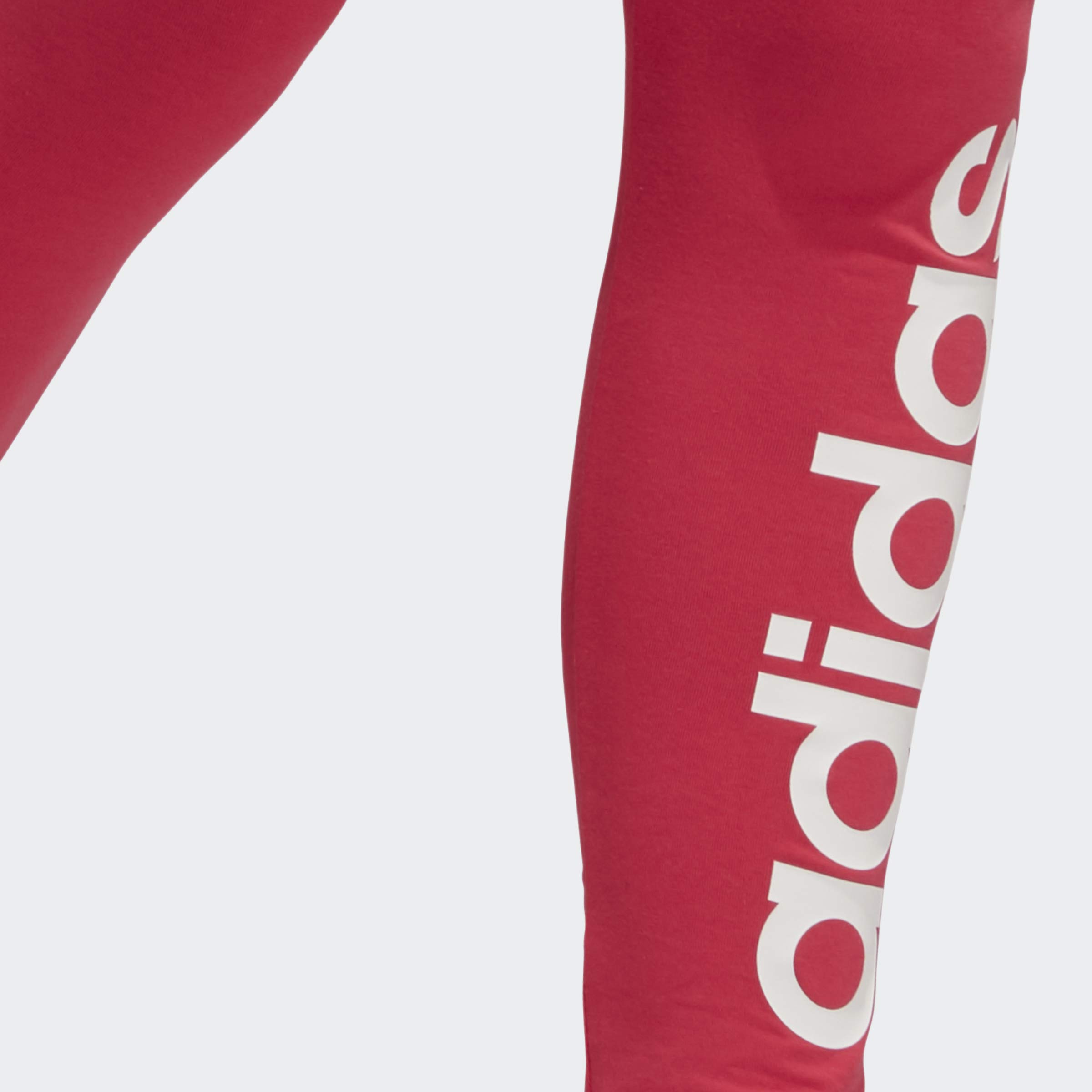 adidas Female Essentials Linear Tights, Power Pink/White,XL