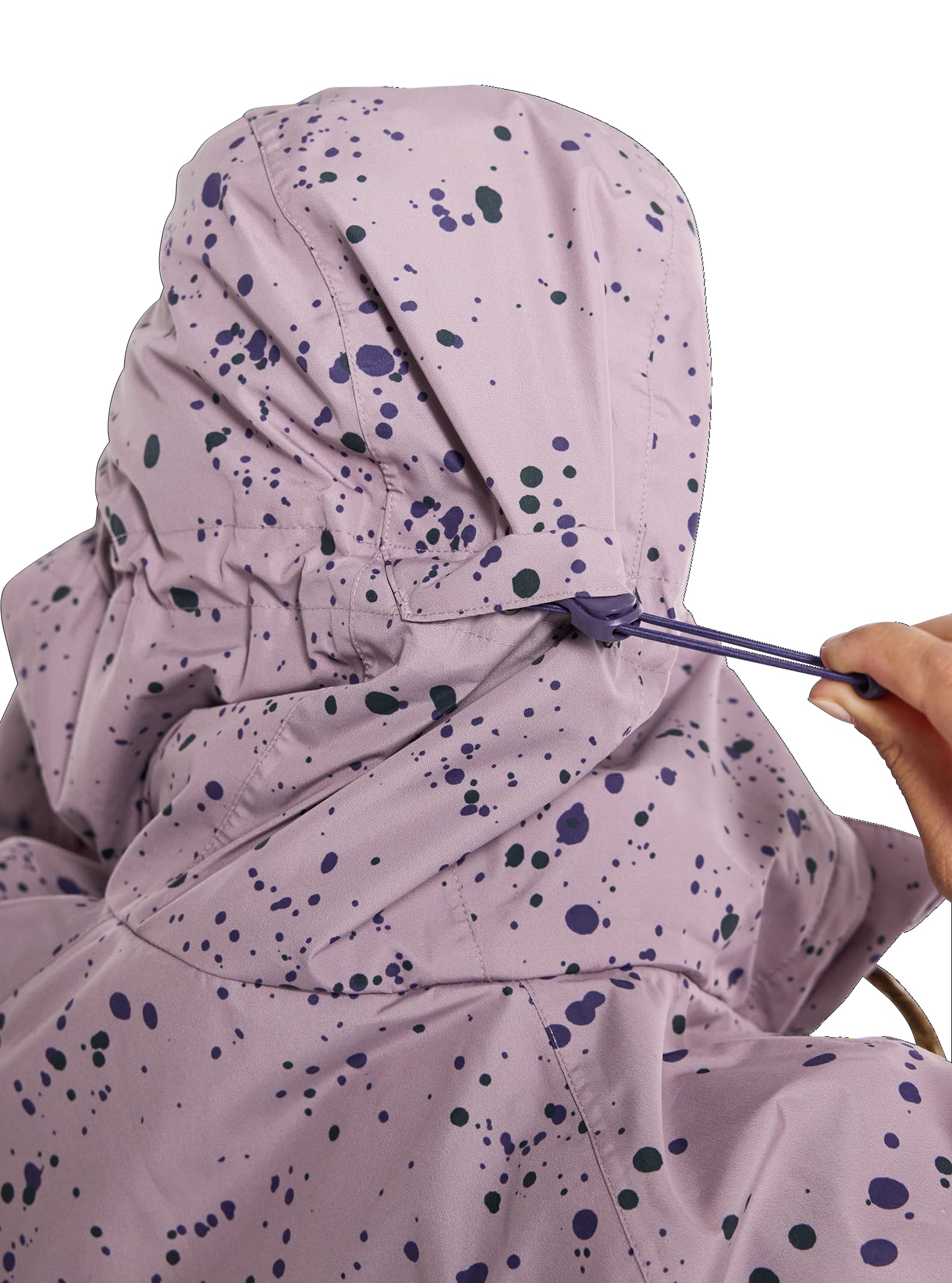 Burton Women's Standard Frostner 2L Anorak Jacket, Elderberry Spatter/Violet Halo, X-Small
