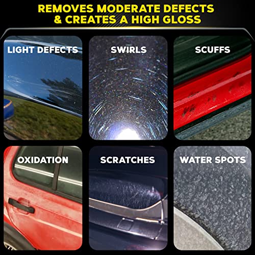 Meguiar's Ultimate Compound, Car Compound Restores Paint and Car Shine, Easy to Use Paint Scratch Removal for Cars with Super Micro-Abrasive Technology, 20 Fl Oz Bottle
