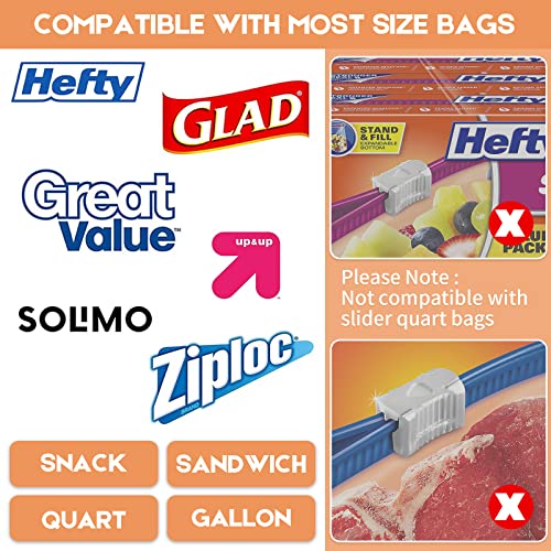 DIOZYRA Ziplock Bag Storage Organizer for Kitchen Drawer, Premium Bamboo Plastic Bag Organizer, Food Storage Bag Holders Suitable for Gallon, Quart, Sandwich and Snack Variety Size Bag