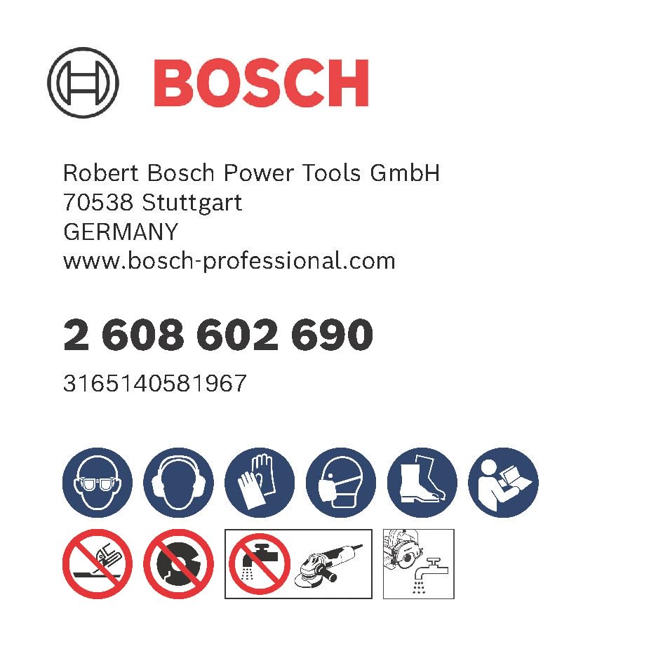 Bosch 2608602690 Diamond Cutting Disc Best for Marble, 125mm Ø, 22.23mm x 2.2mm x 3mm, Silver/Grey