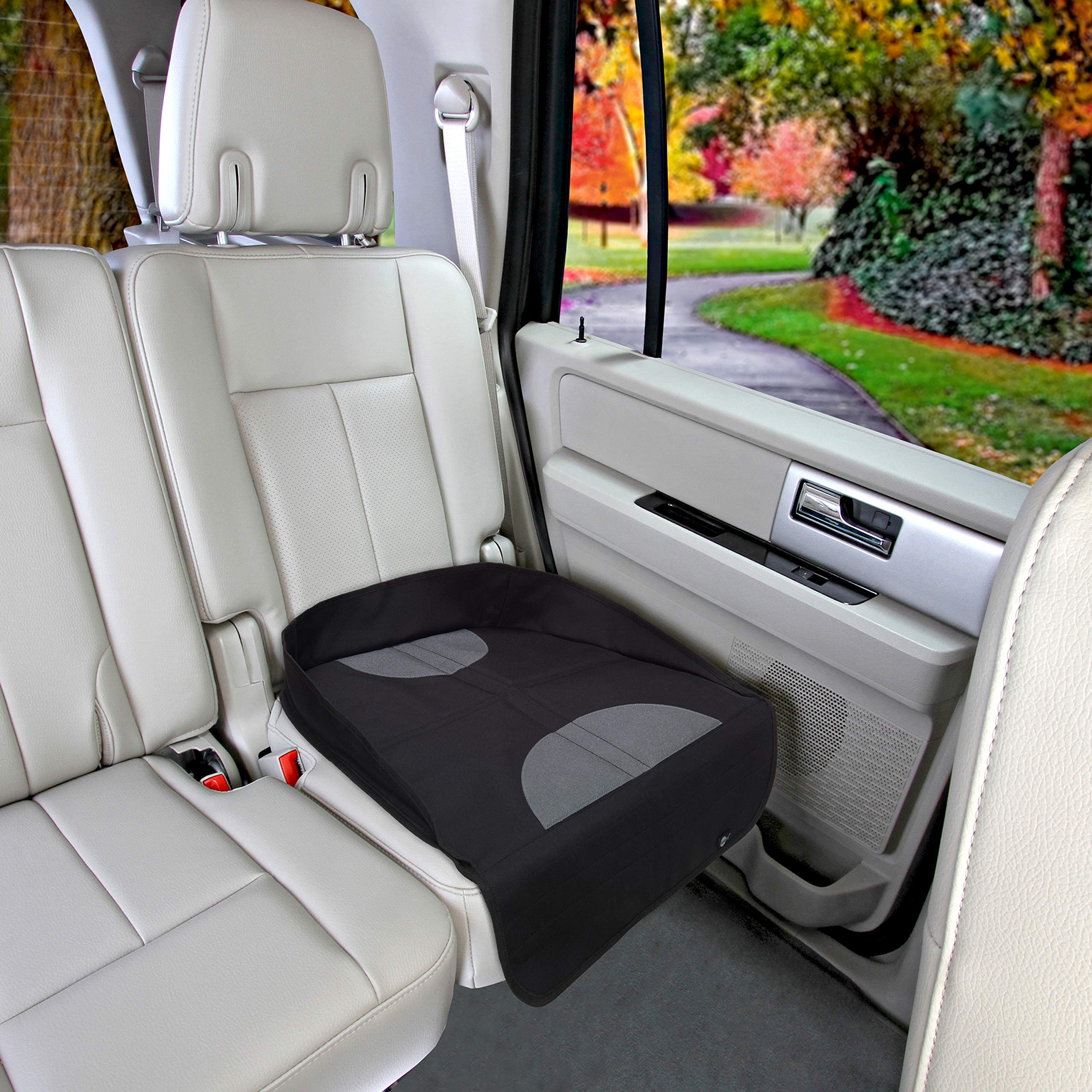 SafeFit Booster Seat Indentation, Spill, Stain Protector (Black, Designed for Booster Seats)