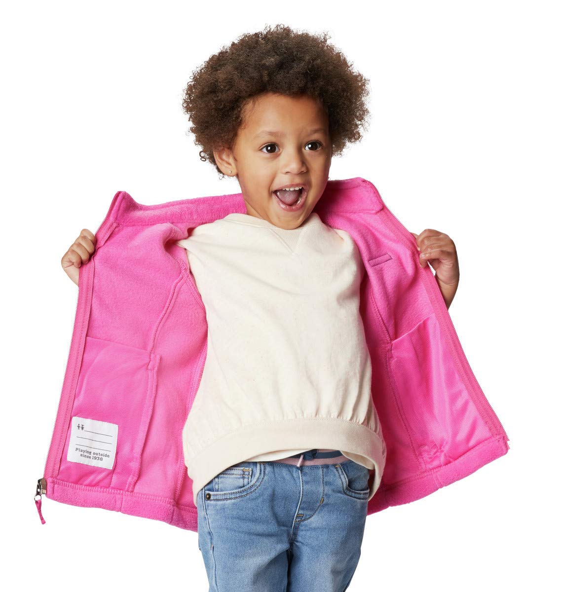 Columbia Baby Toddler Benton Springs Fleece Jacket, Pink Ice, 3T