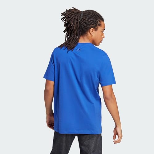 adidas Men's Essentials Single Jersey Big Logo T-Shirt, Semi Lucid Fuchsia, Small