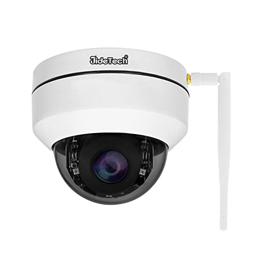 YoLuKe 5MP PTZ WiFi Camera Outdoor,5X Optical Zoom Security Outdoor Dome Camera with Ceiling/Night Vision/128G SD Card Slot/Human Detection/IP66 Waterproof…