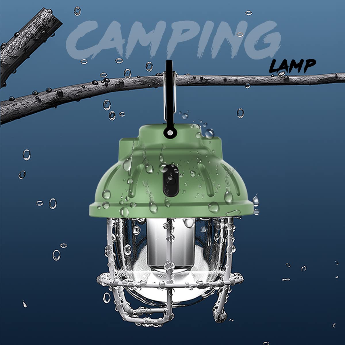 Camping Light,LED Tent Lanterns, Rechargeable Light IPX4 Waterproof Lights,3 Color 7 Light Modes Survival Lanterns Emergency Lamp for Camping Picnic Hiking Fishing Workshop Home Garden Decoration