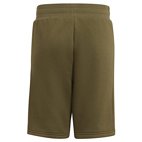 adidas Originals Kids' Adicolor Shorts, Focus Olive, Medium