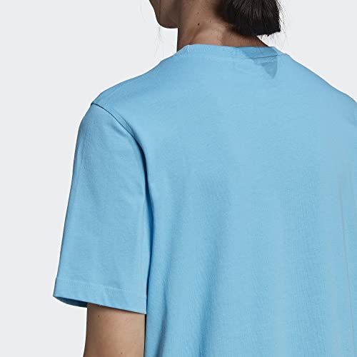 adidas Originals Men's Adicolor Classics Trefoil Tee, Sky Rush/White, Large