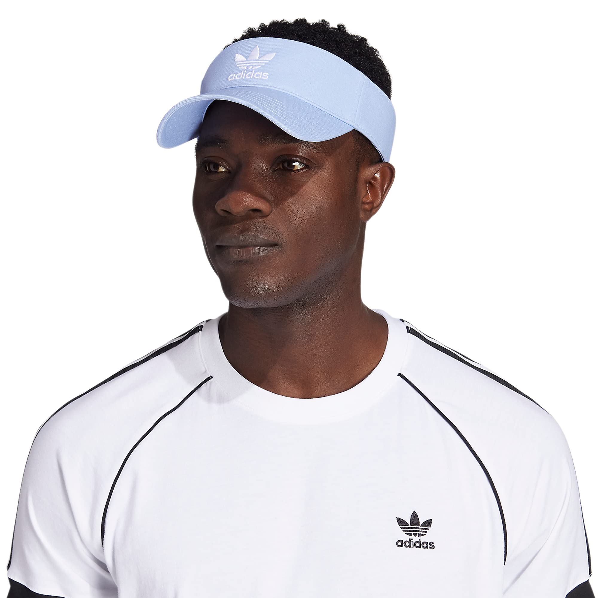 adidas Originals Twill Visor, Blue Dawn/White, One Size