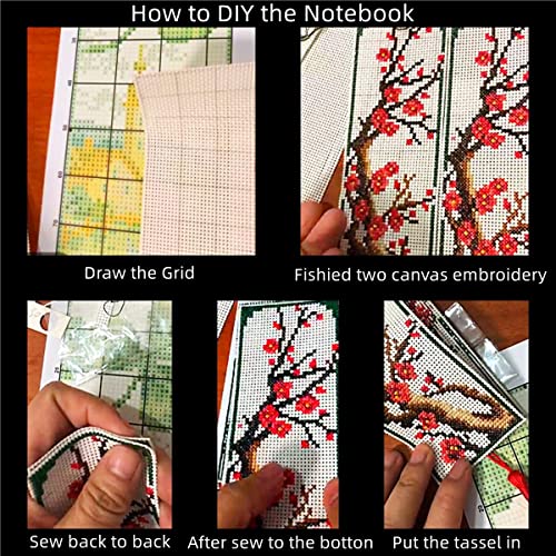DIY Blank Canvas Black and White Eiffel Tower Bookmarks Counted Cross Stitch Kits for Adult Kid Beginner Embroidery Crafts Needlework Bookmark for Student Gift 20x6cm
