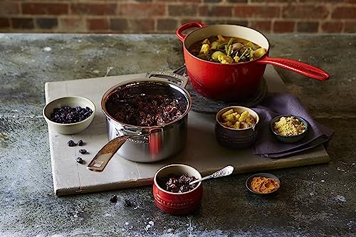Le Creuset Enameled Cast Iron Signature Saucepan, 2.25 qt., Cerise