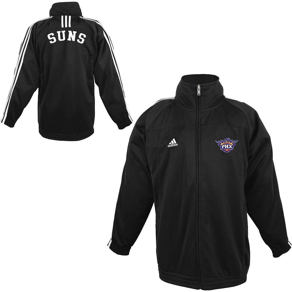 Adidas Phoenix Suns NBA Basketball Youth Track Jacket, Black (Small (8))