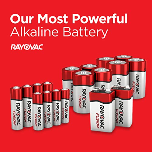 Rayovac Fusion C Batteries, Premium Alkaline C Cell Batteries (8 Battery Count)