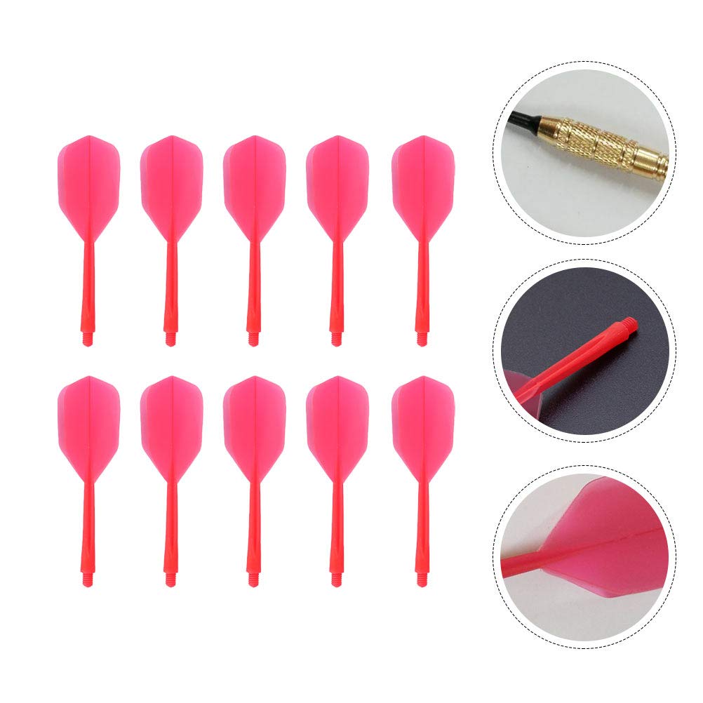Abaodam 10 Pcs Professional Dart Flights and Shafts Dart Accessory Integrated Dart Shaft
