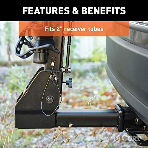 CURT 18064 Premium Trailer Hitch Bike Rack Mount, Fits 2-Inch Receiver, 4 Bicycles , Black
