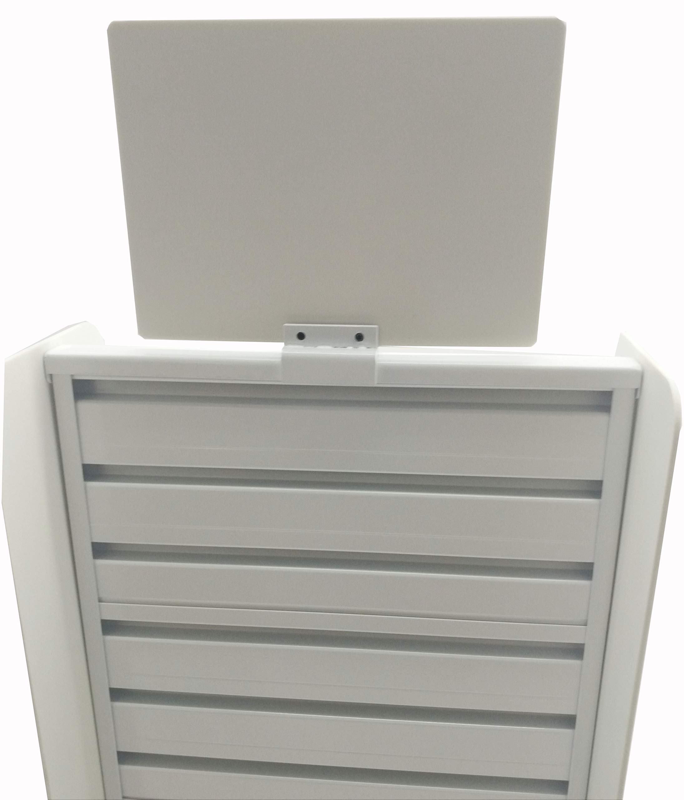 FixtureDisplays® White Slatwall Display Countertop Rack POP POS Retail Stand 11561