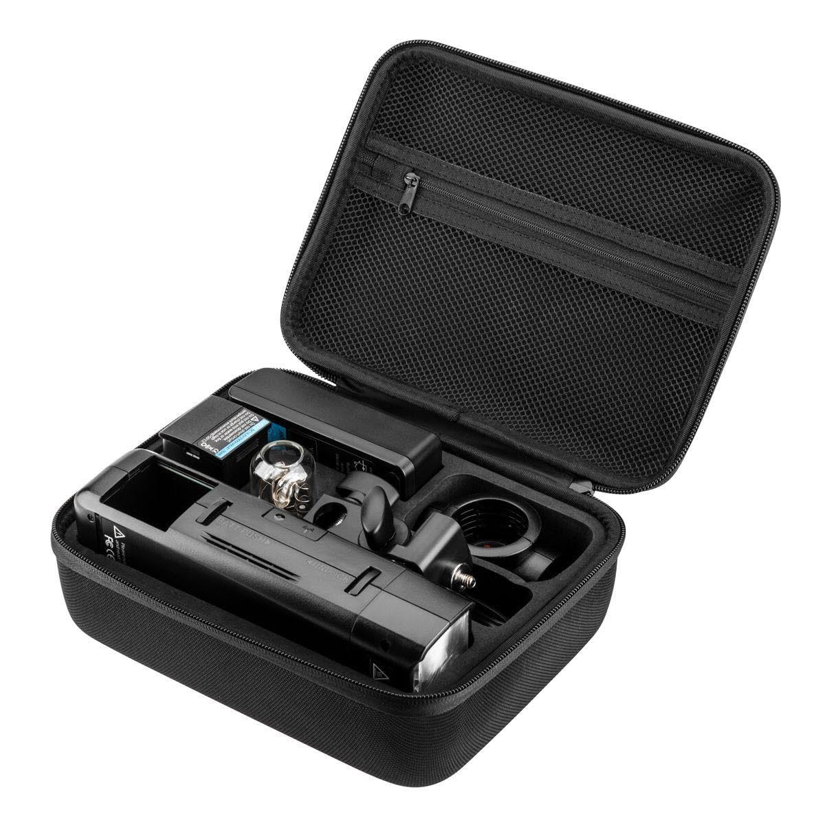 Flashpoint eVOLV 200 R2 TTL Pocket Flash Kit - 200Ws, 1/8000 HSS, 500 Full Power Flashes, 0.01-1.8s Recycling w/2900mAh Battery, Bare Bulb/Speedlite Flash Head Monolight for Strobe Light Photography