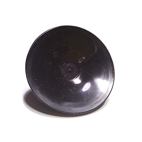 M6 - D 5.5 cm (D 2.16") Strong Thickened Edge PVC M6 Thread Screw Suction Cup Hook with Lock Nut for Enhanced Suction,6 Pieces,Recommend (Black)