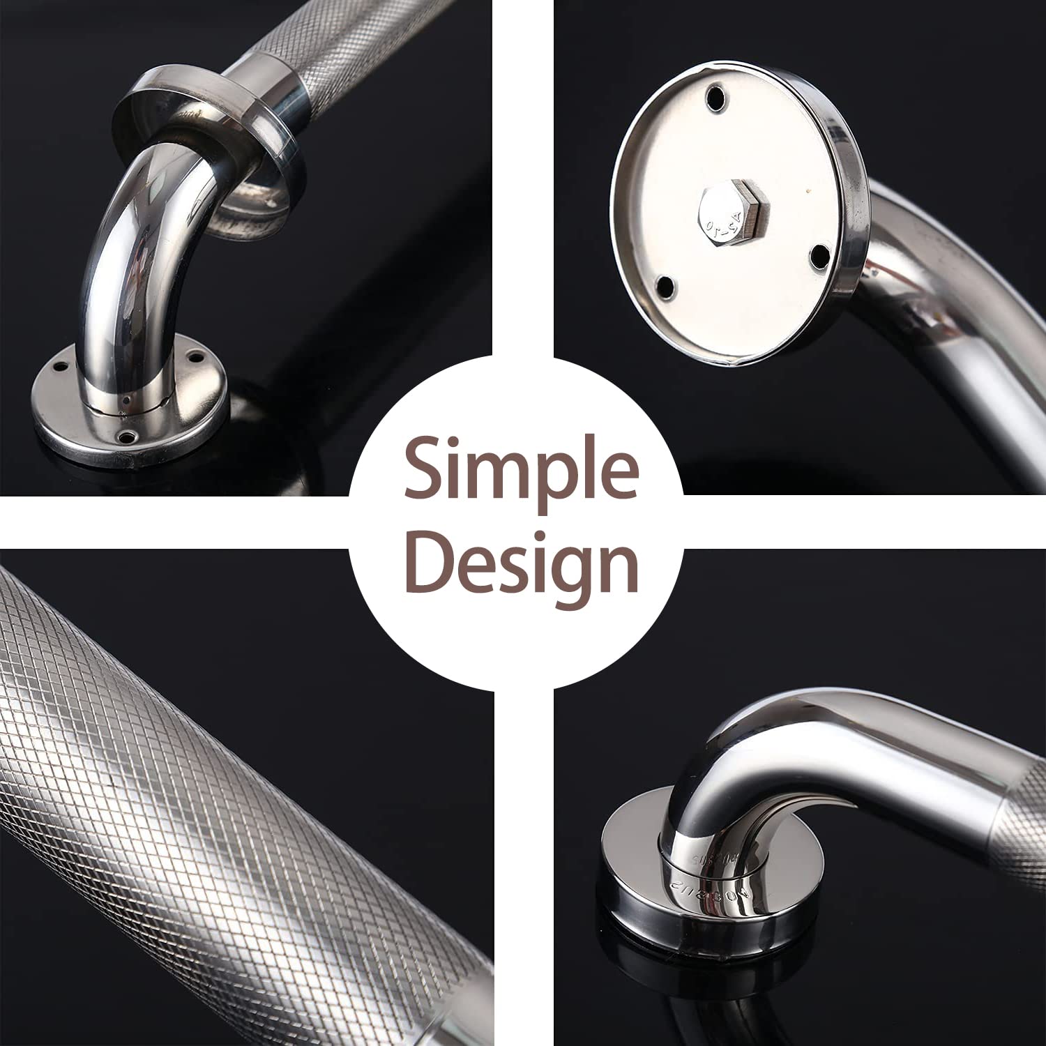 Armiika Grab Bar for Shower,Shower Grab Bars for Seniors and Handicaps, Shower Handle for Bathtubs and Showers