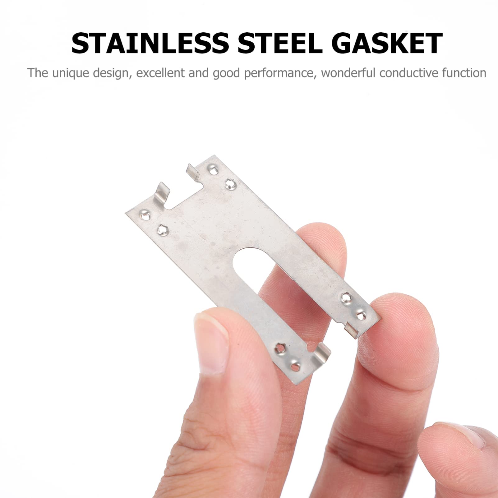 Angoily Solar Panel With Frame PV Grounding Clip Washer Spacer Stainless Steel Photovoltaic Ground Gasket Photovoltaic Rack Conductive Gasket 5mm 50pcs