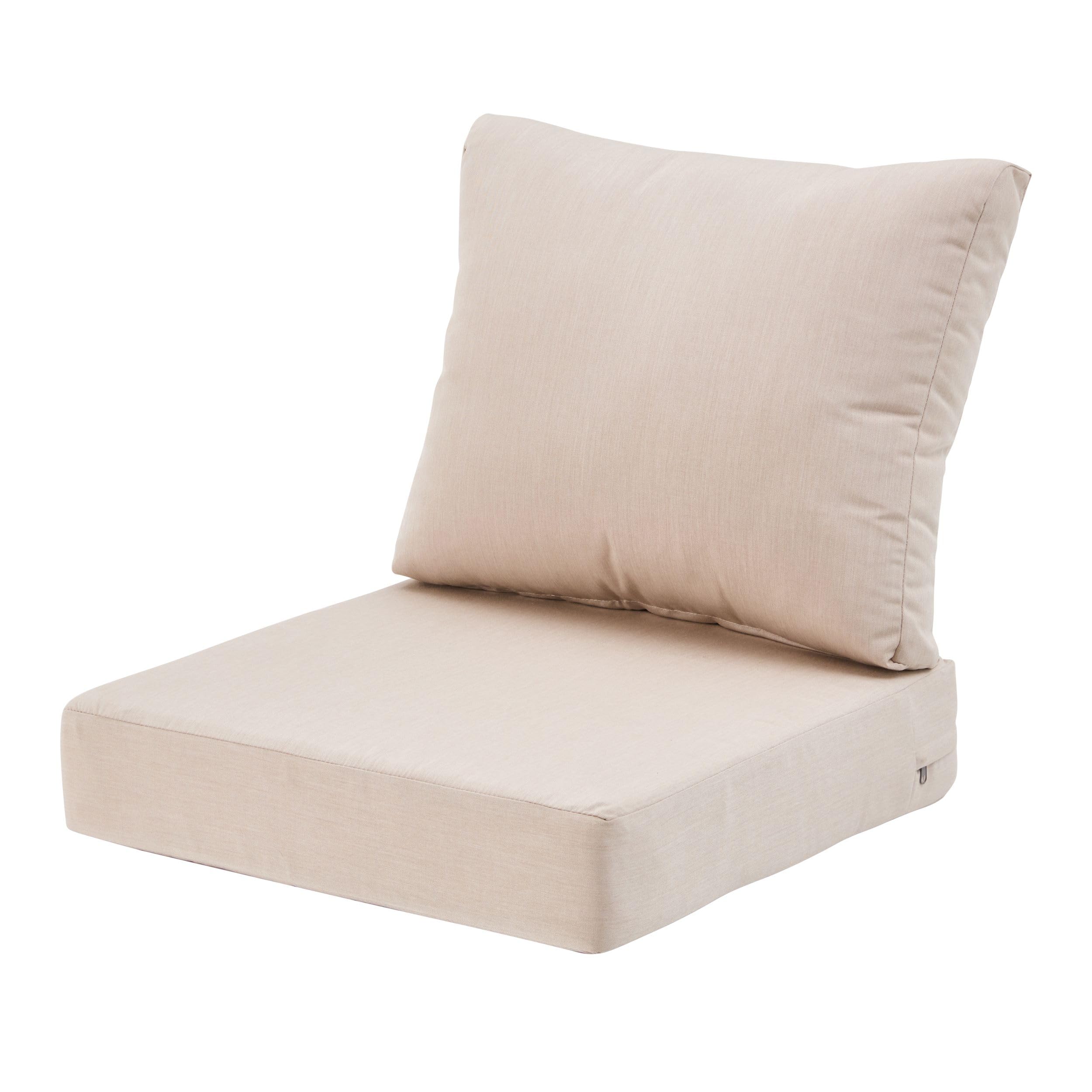 AE Outdoor Sunbrella Deep Seat Patio Replacement 2-Piece Cushion Set (Cast Lagoon)