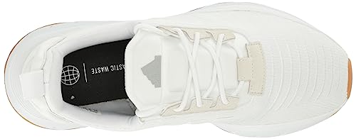 adidas Men's Swift Run Sneaker, White/White/Black, 11
