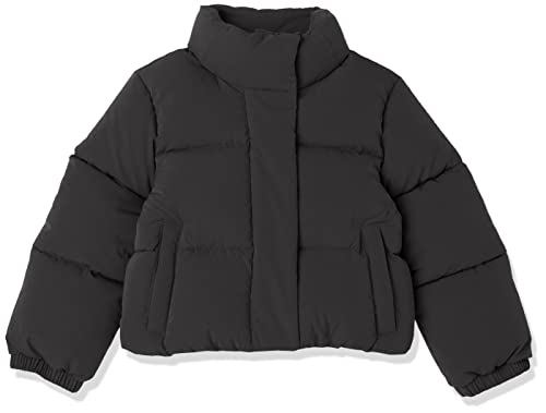 Amazon Essentials Girls' Modern Matte Puffer, Black, XX-Large