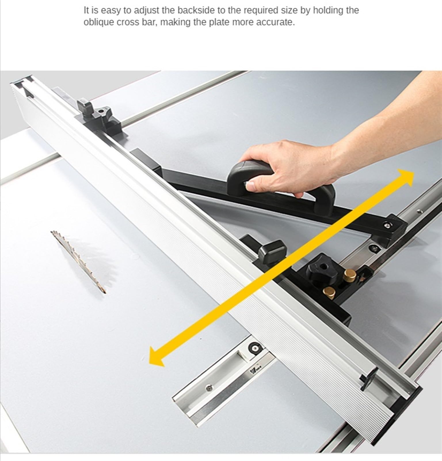 New Aluminum Alloy Table Saw Fence System,31.5/40inch Flip Modification Router Circular Saw Fence, DIY Wood Working Tools And Accessories (Size : 1000mm)