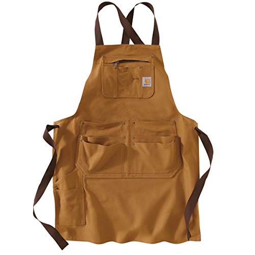 Carhartt mens Firm Duck Apron Belt, Carhartt Brown, OFA US