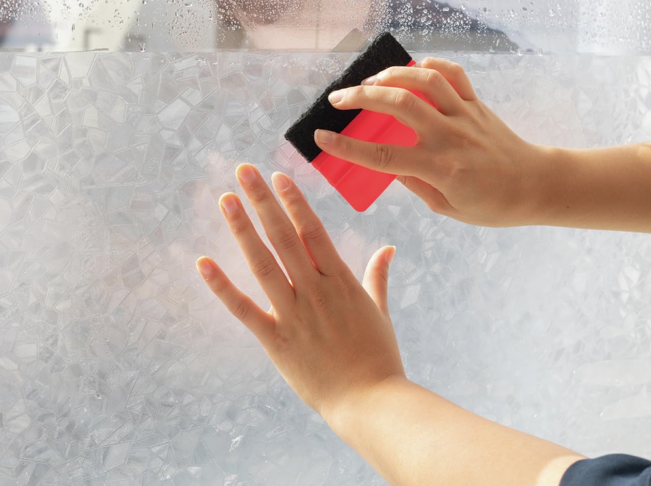 d-c-fix 346-0166 Self-Adhesive Privacy Glass Window Film, Splinter, 17" x 78" Roll