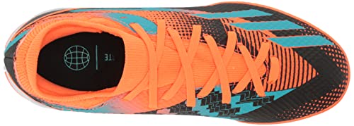 adidas X SPEEDPORTAL Messi.3 Turf Soccer Shoe, Team Solar Orange/Mint Rush/Black, 4 US Unisex Big Kid