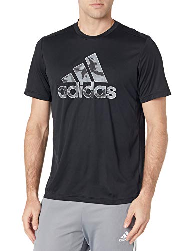 adidas mens Camo Graphic Tee 2 Black Small