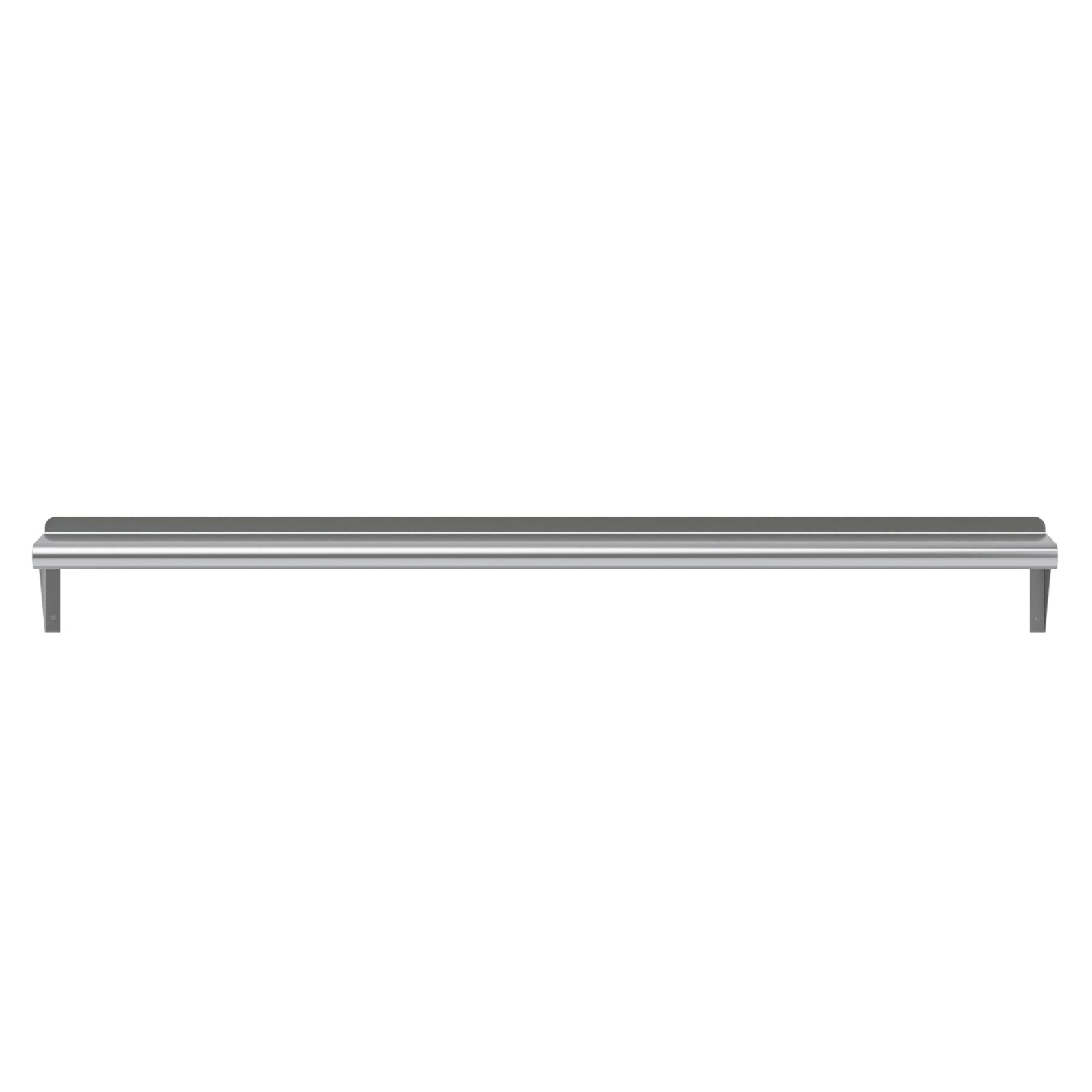 AmGood 8" X 60" Stainless Steel Wall Shelf | Metal Shelving | Garage, Laundry, Storage, Utility Room | Restaurant, Commercial Kitchen | NSF