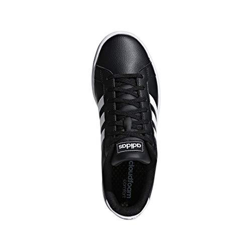adidas Women's Grand Court Shoe, Black/White/Black, 5