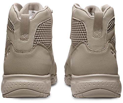 CQR Men's Military Tactical Boots, Lightweight 6 Inches Combat Boots, Durable EDC Outdoor Work Boots, No Zip Desert Sand, 13