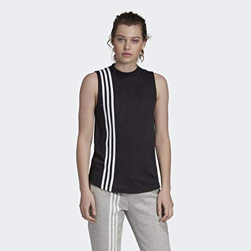 adidas Women's Must Haves 3-Stripes Tank Black/White Small