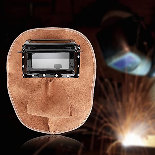 Anti-Spatter Heat Cowhide Shawl Solar Auto Darkening Welding Equipment Hood Welder Security Protection