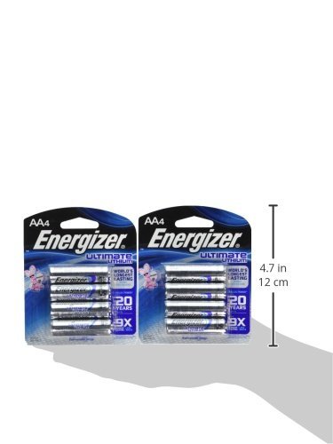 Energizer BF-W3DL-O4K4 Ultimate L91BP-4 Lithium AA Battery, 24 Batteries in Original Retail Packs Not Bulk