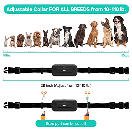Dog Training Collar with Remote, Shock Collar for Dogs with Vibration and Beep Modes, Rechargeable Transmitter with Security Lock, Waterproof Collar, 99 Adjustable Levels β All Breeds, Sizes