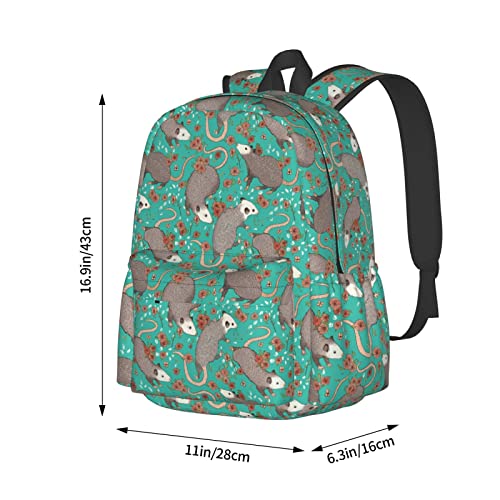 Biunnru Possums Travel Backpacks 15 In Cartoon Backpacks For Laptop Backpack