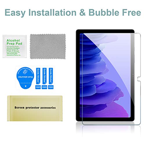 ProCase Smart Case for Galaxy Tab A7 10.4" 2022 2020(SM-T500/T503/T505/T507/T509) with Tempered Glass Screen Protector, Slim Stand Hard Shell Protective Smart Cover for Galaxy Tab A7 10.4 Inch -Black