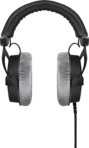 beyerdynamic DT 990 Pro 250 Ohm Open-Back Studio Mixing Headphones Bundle -Includes- Soft Case, Headphone Splitter, and More