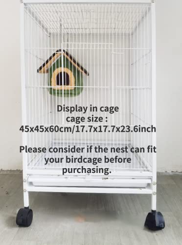 Barn Eleven Winter Warm Bird Nest House Bed Hammock Toy for Pet Pet Parrot Parakeet Cockatiel Conure Lovebird