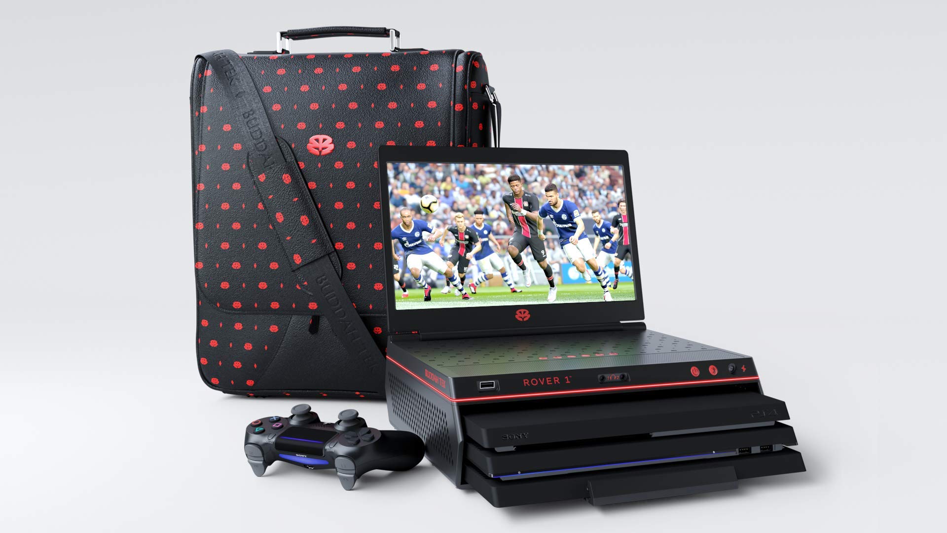 Buddah Tek Luxury Gaming Rover 1 + Rover 1 Messenger Bag Bundle for Xbox One S, Xbox One X, PS4 Slim and PS4 Pro! ( Consoles Not Included) - PlayStation 4