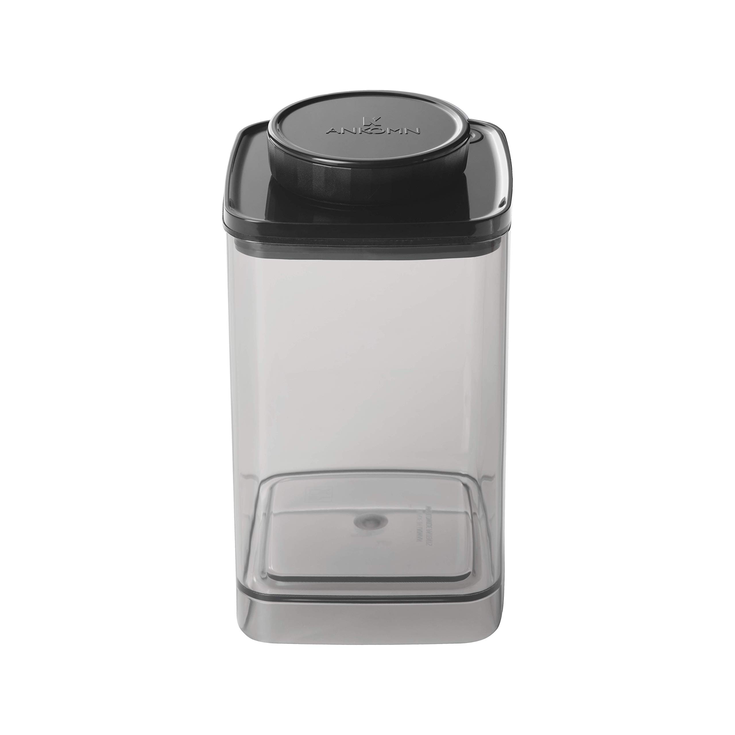 ANKOMN Turn-N-Seal vacuum/airtight moisture prevent storage container perfect for Coffee Teas Rice Nuts Medicine opaque (Semi-Black, 1.2quart)