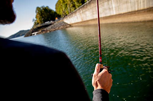 Abu Garcia Veracity Spinning Fishing Rod - VRCTYS66-5, Red, 6'6" - Medium