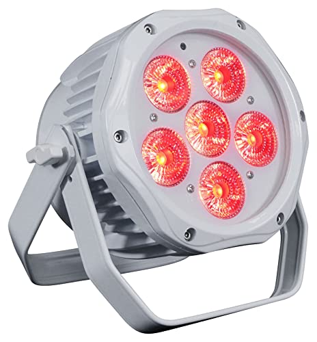 8) Rockville Best PAR H2O White Water Resistant Lights+Bags+Wireless DMX Control