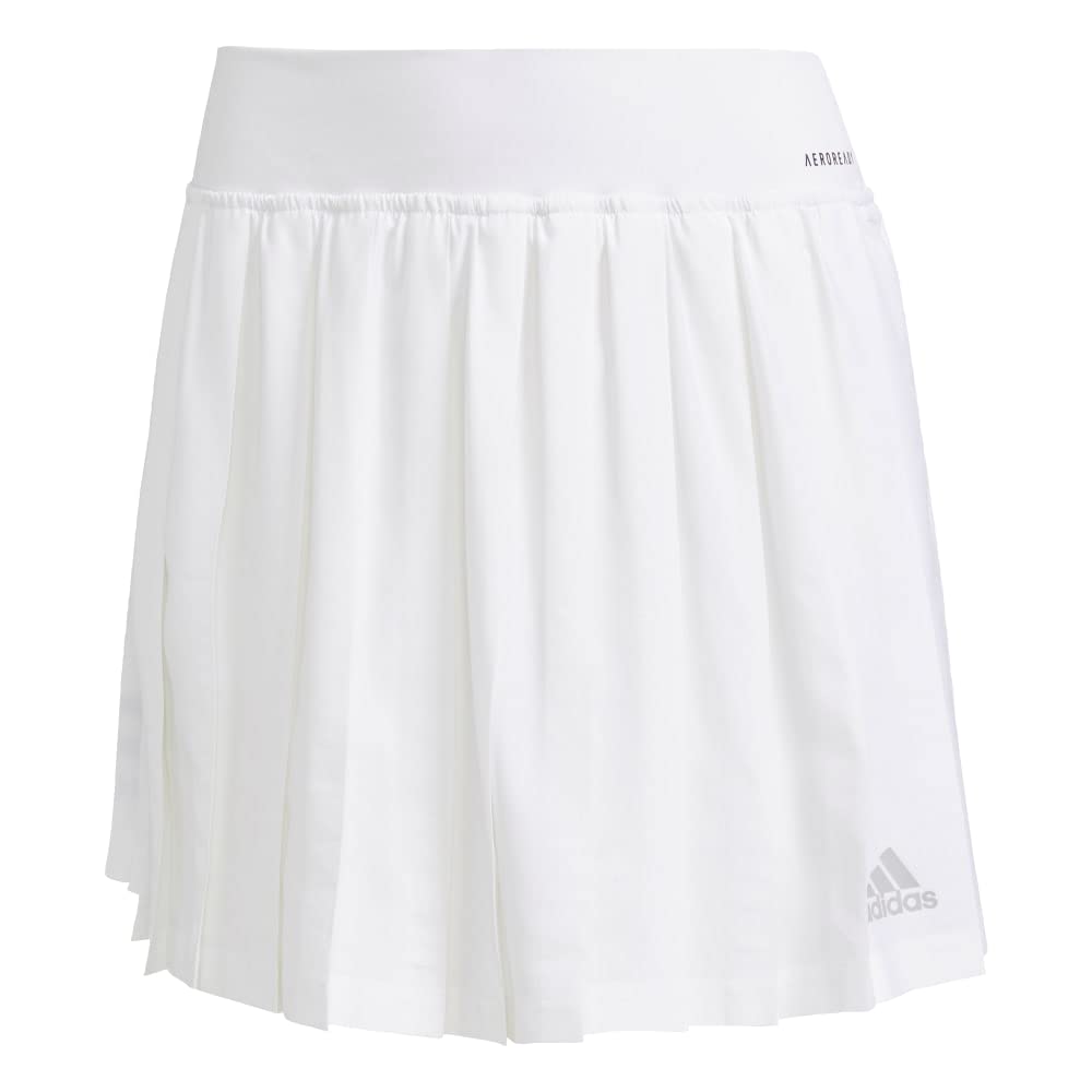 adidas Women's Club Tennis Pleated Skirt, Black/White, Medium
