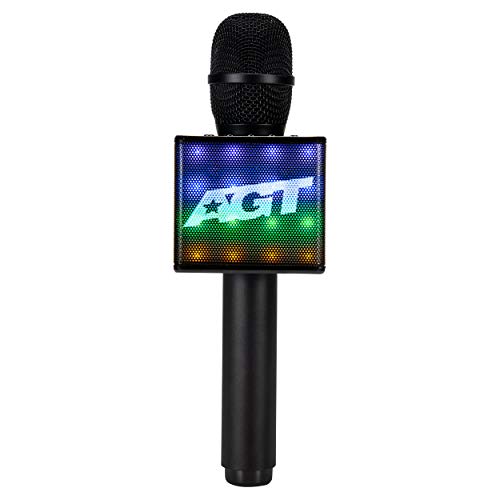 America’s Got Talent Deluxe Microphone by First Act Play, Duo Color Black & Gray Wireless Mic, Includes Poster, USB Cable – for Singing, Karaoke, Parties - Amazon Exclusive